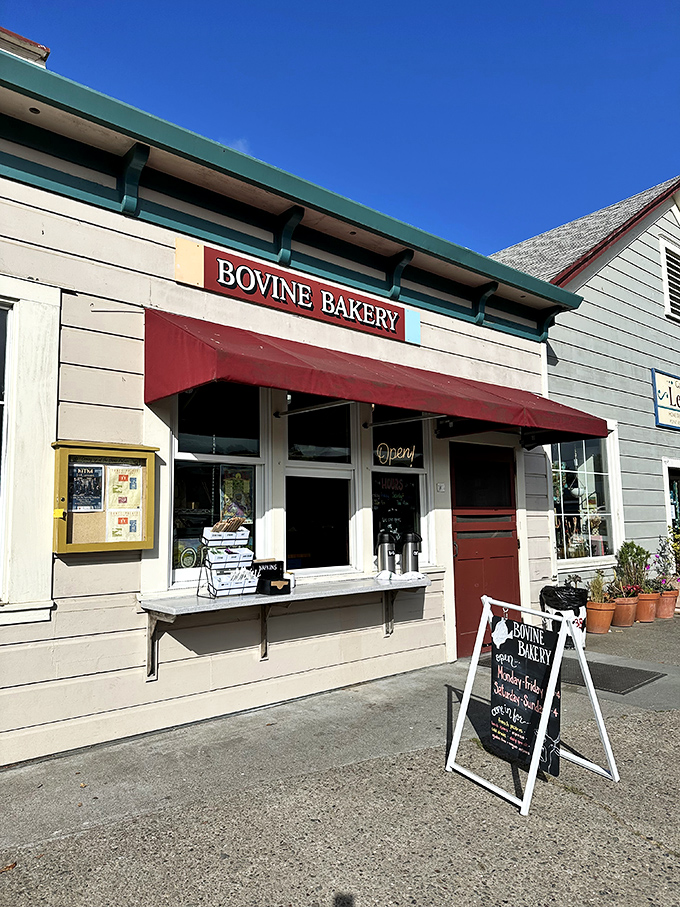 Pastry paradise that's worth the drive. Bovine Bakery's red awning signals to carb-lovers that they've reached their delicious destination.