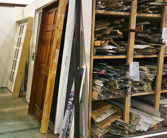 Building materials organized with military precision, turning renovation dreams into achievable reality for everyone.