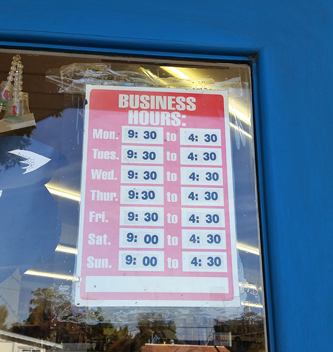 These business hours are the secret code to bargain paradise&mdash;commit them to memory like your grandmother's cookie recipe.