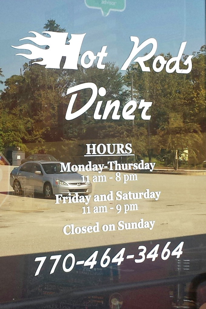 Hours posted clearly&mdash;because knowing when you can get your next milkshake fix is essential information for mental health.