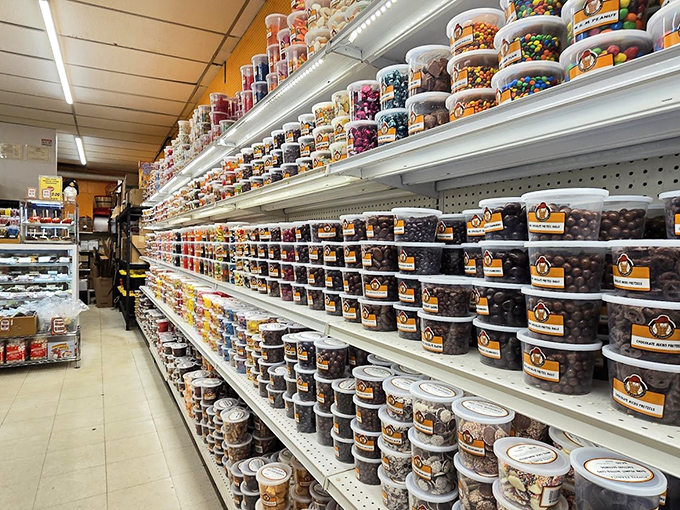 The candy aisle that makes dentists weep and grandparents heroes. With this selection, "just one piece" becomes the least believable phrase in English.