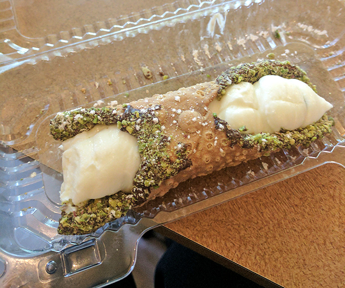 A sweet finale: crispy cannoli shells filled with creamy ricotta, because even cheesesteak royalty knows the importance of dessert.