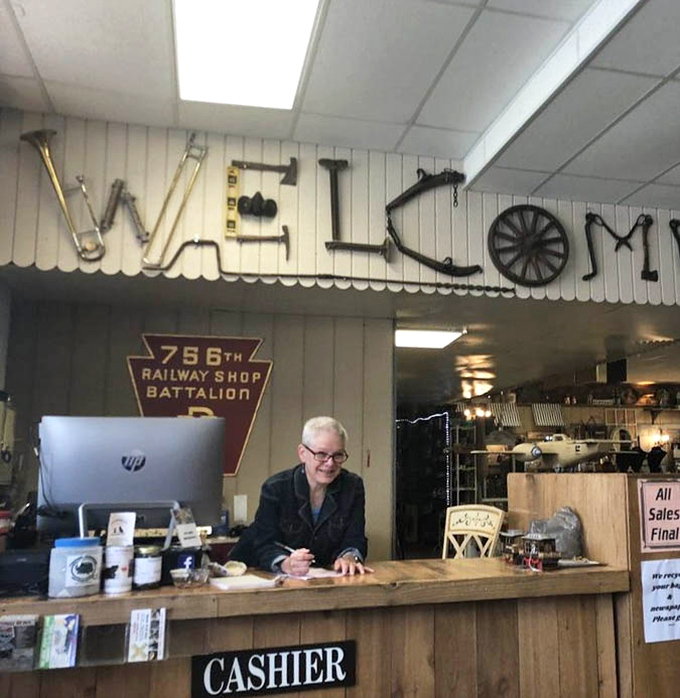 Where transactions end and stories begin &ndash; the cashier's counter, where discoveries become possessions and the hunt is momentarily satisfied.