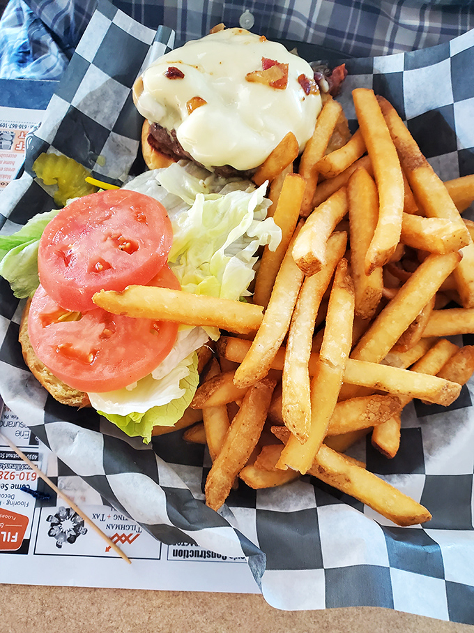 A burger that doesn't need a fancy name or pretentious toppings &ndash; just honest ingredients stacked with the confidence of something that knows exactly what it is.