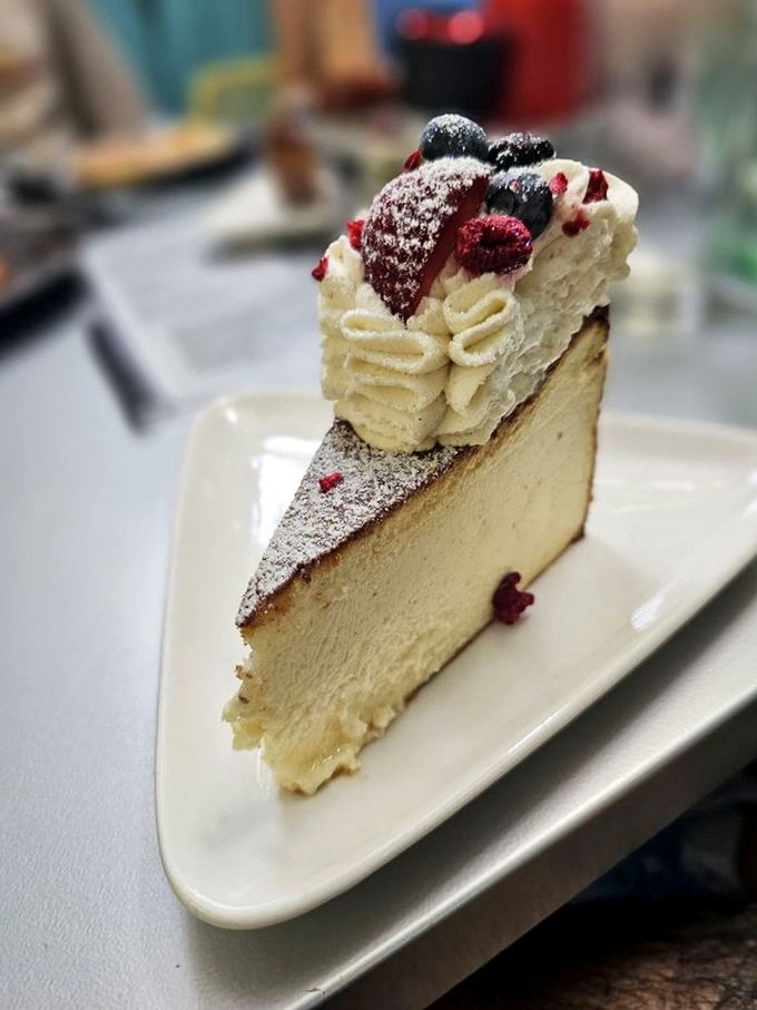 This cheesecake doesn't just end a meal&mdash;it creates a memory. Those berries add little bursts of joy to each velvety bite.