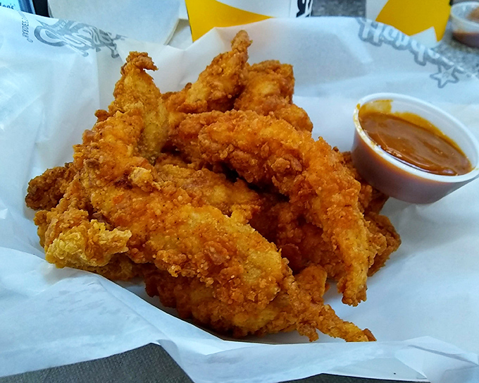 Chicken tenders that actually live up to their name—tender enough to cut with a fork, crispy enough to make you forget vegetables exist.