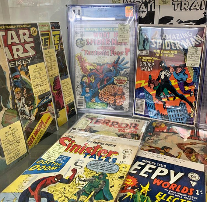 Comic book gold! These plastic-protected treasures aren't just nostalgic entertainment &ndash; they're investment portfolios disguised as childhood memories, complete with superheroes.
