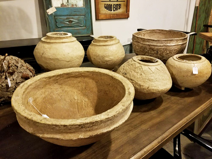 Ancient-looking pottery vessels that make you wonder if they once held treasures, or just someone's prehistoric leftovers.