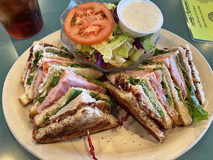 The club sandwich&mdash;that three-story architectural marvel that requires jaw unhinging skills but rewards you with the perfect ratio of turkey, bacon, and veggies in every bite.