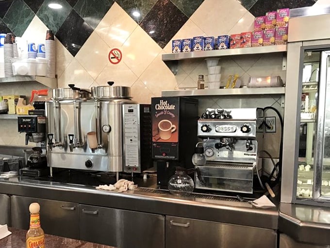 Coffee station standing at attention, ready to fuel conversations and power customers through menu decisions that feel like delicious life choices.