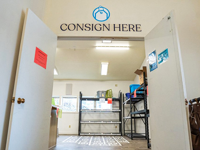 Where the magic begins&mdash;the consignment drop-off area represents the circle of fashion life, as yesterday's impulse buys become tomorrow's treasured finds.