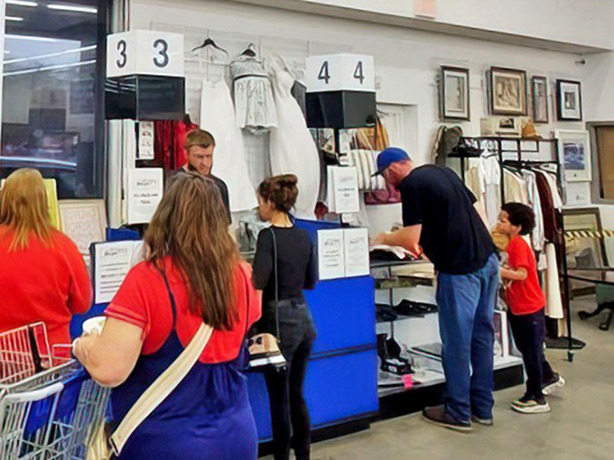 The checkout area bustles with bargain hunters completing their quests. That moment when you realize your entire cart costs less than dinner for two.