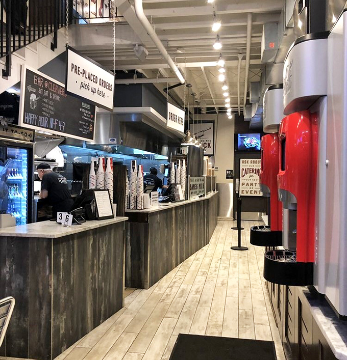 The counter where your cheesesteak dreams become delicious reality.