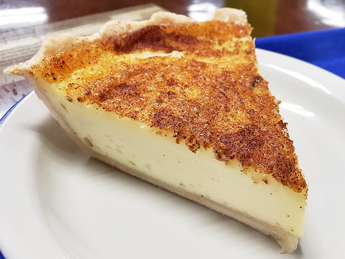 Custard pie with a perfectly caramelized top that cracks satisfyingly under your fork&mdash;simple, unpretentious, and absolutely unforgettable.