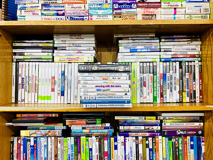 Classic DVDs stack like forgotten gems, ready to resurrect movie nights without streaming subscription fees.