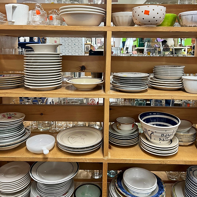Dish paradise for the budget-conscious host&mdash;where mismatched plates become "eclectic table settings" with the right attitude.