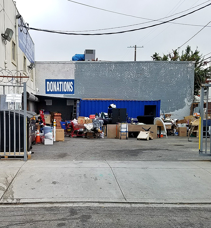 The donation area buzzes with activity as new treasures arrive daily, beginning their journey from someone's past to become someone else's future.