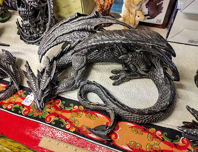 This dragon figurine isn't just decor&mdash;it's a conversation starter that says "Yes, I have interesting taste" or "My D&D character needed representation."