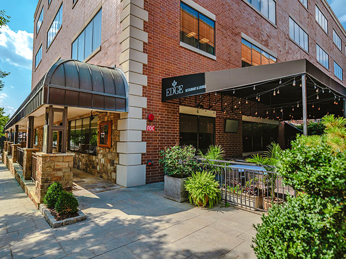 Edge Restaurant's inviting patio beckons with the promise of al fresco dining, where urban sophistication meets Bethlehem's relaxed, friendly vibe.