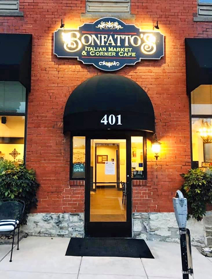 The entrance to your new favorite place &ndash; resistance is futile once you smell what's inside.