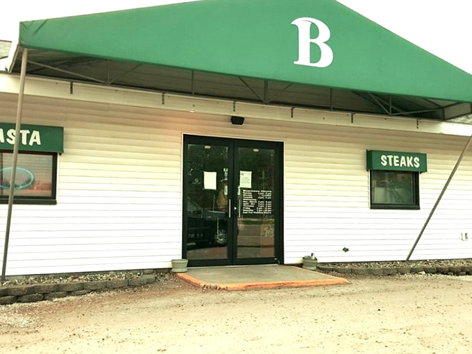 The entrance says it all &ndash; "Steaks" is literally on the sign. No false advertising here, just a green awning beckoning you toward beef nirvana.