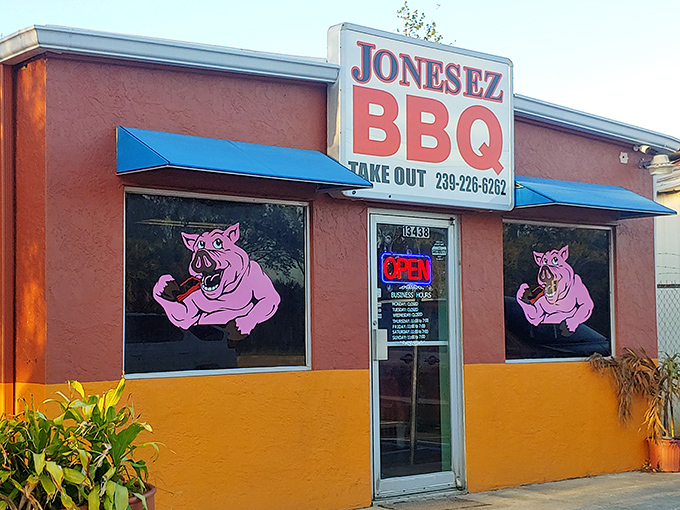 That "OPEN" sign is the most beautiful word in the English language when you're craving barbecue this good.