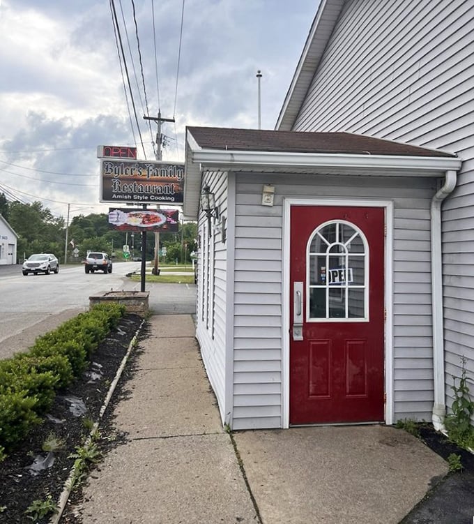 The entrance to a culinary adventure that transforms skeptics into devoted regulars with every visit.