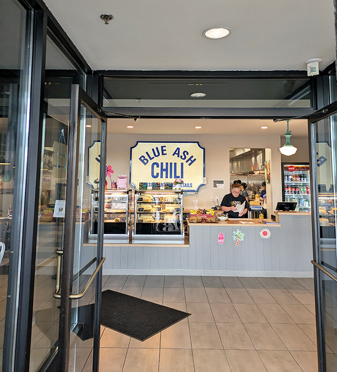 The entrance welcomes you into a world where chili isn't just a food&mdash;it's a regional language with its own delicious dialect.