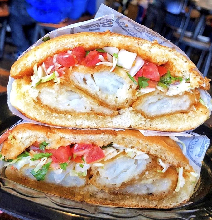 The fish torta – where crispy, tender fish meets soft bread in a sandwich that makes you wonder why you'd ever eat anything else.
