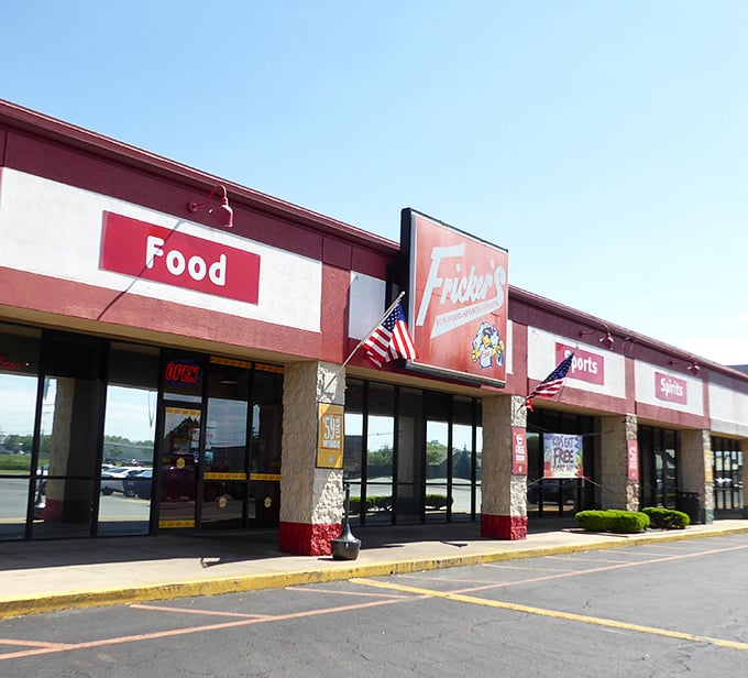 This local eatery proudly flies the flag while serving food that reminds you why restaurant chains will never capture the authentic flavor of small-town America.