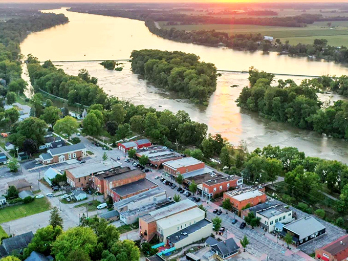 From above, Grand Rapids looks exactly like the riverside gem your stressed-out soul has been searching for.