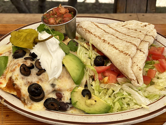 Huevos Rancheros that bridge the gap between breakfast and lunch with melty cheese, fresh avocado, and a fiesta of flavors.