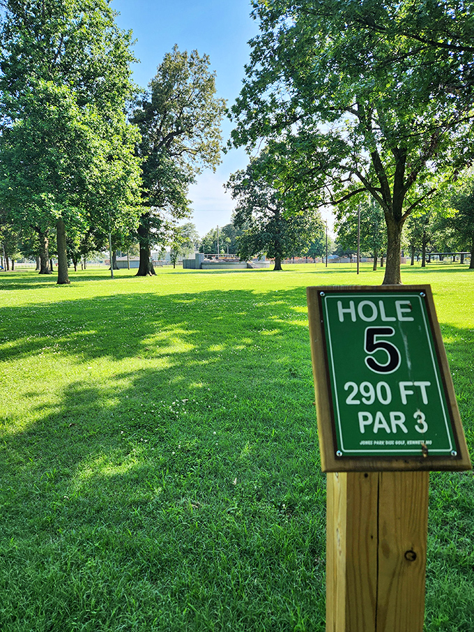 Jones Park offers recreation without reservation fees or waiting lists. Hole 5 awaits your par attempt while your retirement account stays happily untouched.