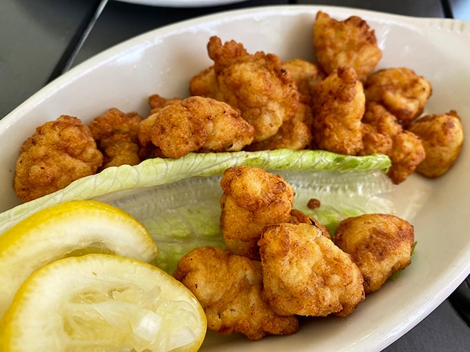 These golden nuggets of perfectly fried goodness might be the most photogenic food that will disappear from your plate faster than you can say "just one more."