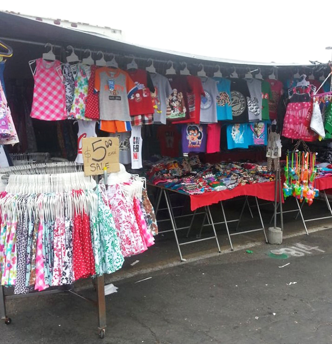 Childhood joy hanging by the dozen. These clothes aren't just adorable; they're future "remember when you were little" photo opportunities.