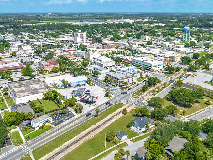 From above, Lake Wales reveals itself as a perfect patchwork of small-town charm, where lakes, neighborhoods, and downtown blend into a masterpiece of livability.