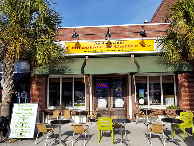 The Apalachicola Chocolate & Coffee Co. isn't just a caf&eacute;&mdash;it's morning salvation with a side of people-watching from cheerful sidewalk seats.