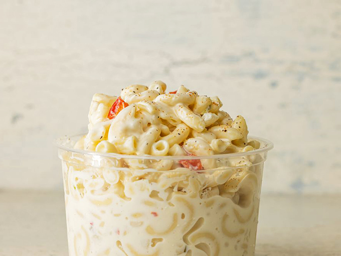 This isn't just mac salad &ndash; it's a creamy, perfectly seasoned side that proves Honey's Kettle takes every item on their menu seriously.