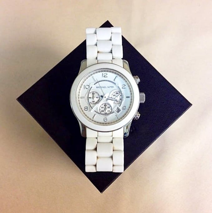 Time doesn't just tell money&mdash;it saves it too. This pristine Michael Kors watch proves luxury can be affordable when you shop smart.