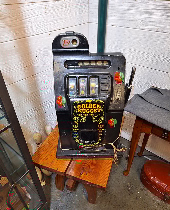 Before Vegas went digital, there was the satisfying clunk of the Golden Nugget slot machine—gambling history preserved in mechanical glory.