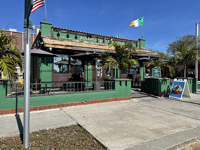 American and Irish flags fly side by side&mdash;a perfect symbol for this cultural bridge where everyone's welcome and nobody stays a stranger.