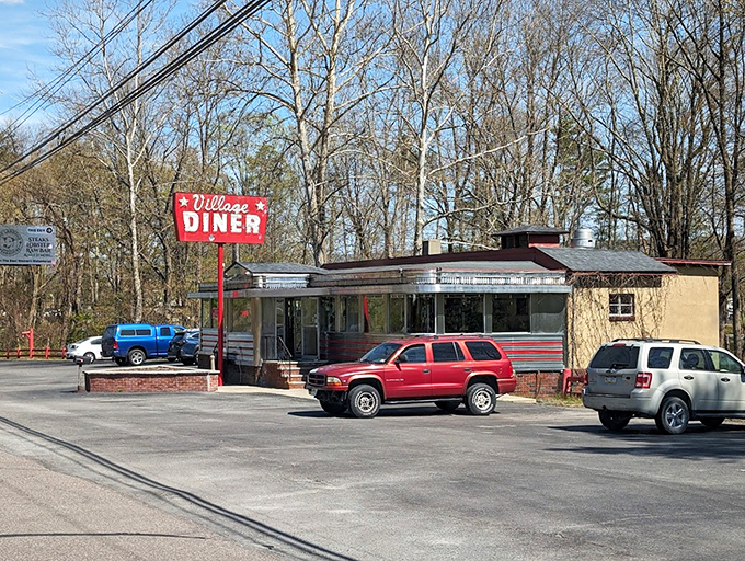 Morning light catches the classic lines of this roadside gem, where cars in the parking lot tell stories of both locals and travelers who've discovered Pennsylvania's breakfast secret.