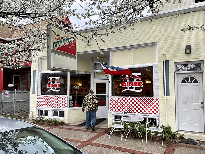 Spring blossoms frame the entrance like Mother Nature's endorsement&mdash;even she knows where to find a good breakfast in Cogan Station.