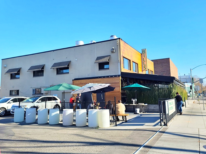 Al fresco dining under the partial shade of umbrellas&mdash;where the morning breeze carries conversations and the scent of bacon to neighboring tables.