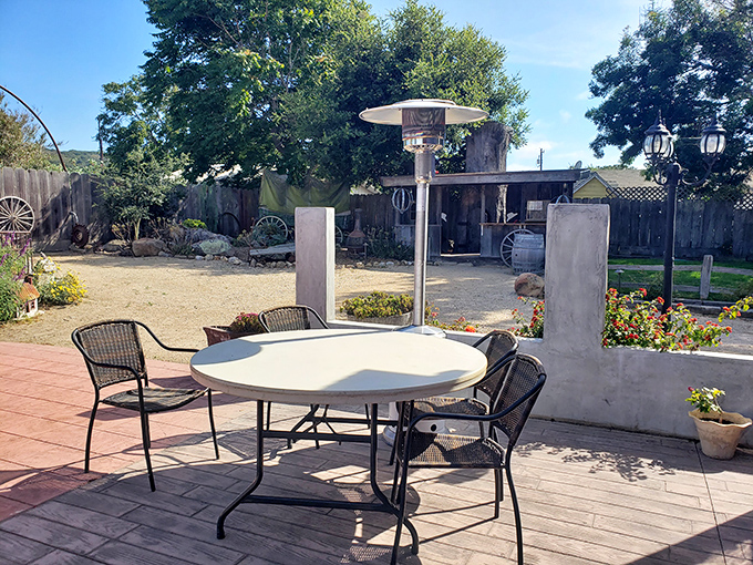 The outdoor patio offers a peaceful retreat&mdash;a place to digest both your meal and the simple pleasure of doing one thing exceptionally well.