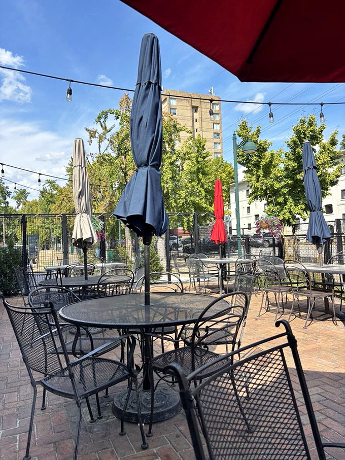 The outdoor patio offers a perfect perch for people-watching in the Delmar Loop while sipping your float under the St. Louis sky.
