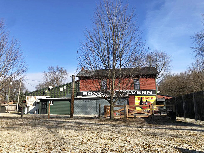 In winter, the stark trees frame this culinary destination like a Hoosier Rockwell painting. The journey here is part of the story you'll tell later.
