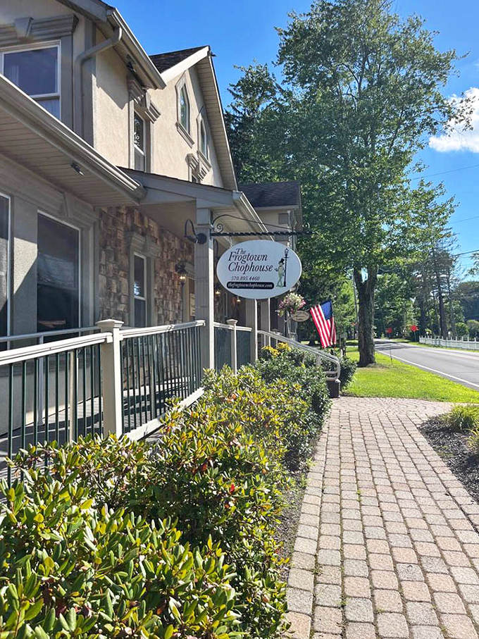 Summer evenings call for dining at this Pocono Mountains treasure where American flags flutter and memories are made.