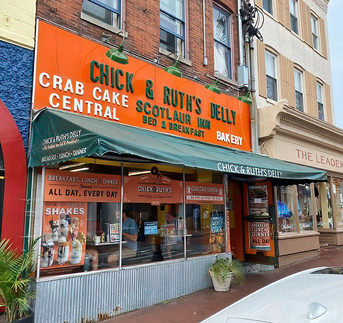 The iconic awning has sheltered generations of hungry Marylanders. If these bricks could talk, they'd probably order the crab cake platter.