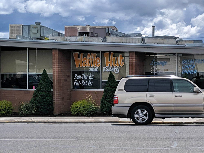 Even from the outside, the Waffle Hut promises simple pleasures done right&mdash;the kind of place that becomes your weekend ritual.